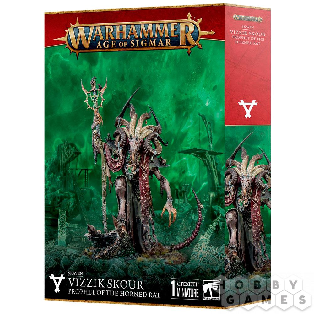 Skaven: Vizzik Scour Prophet Horned Rat