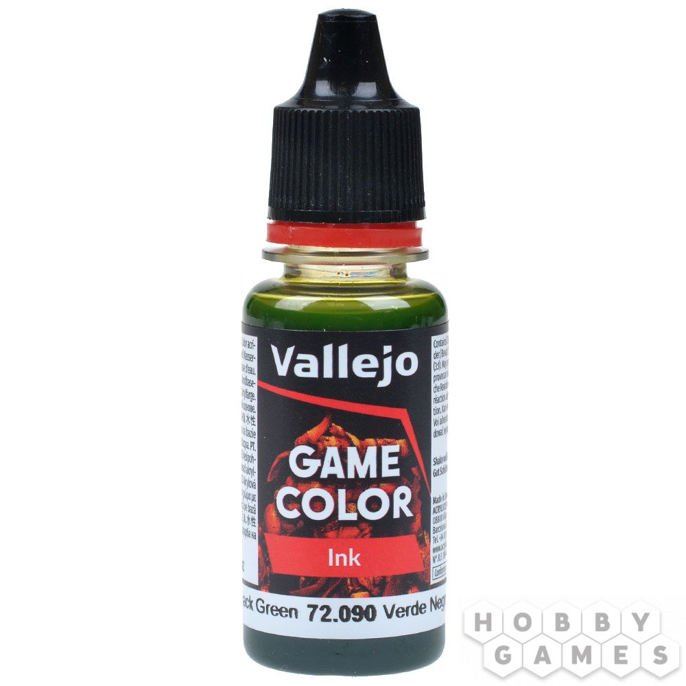 Краска Vallejo Game Ink: Black Green Ink 72.090 | Купить настольную ...