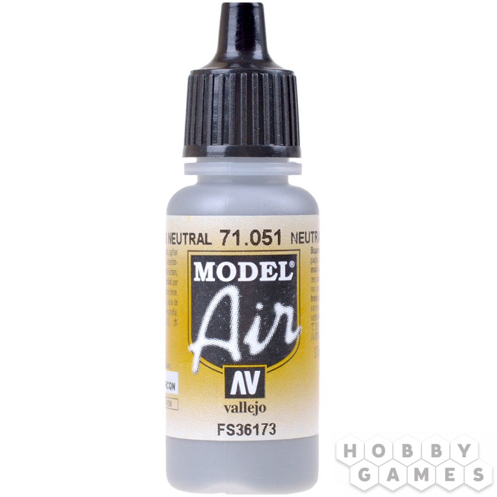 Краска Vallejo Model Air: Neutral Grey 71.051 | Купить настольную игру ...
