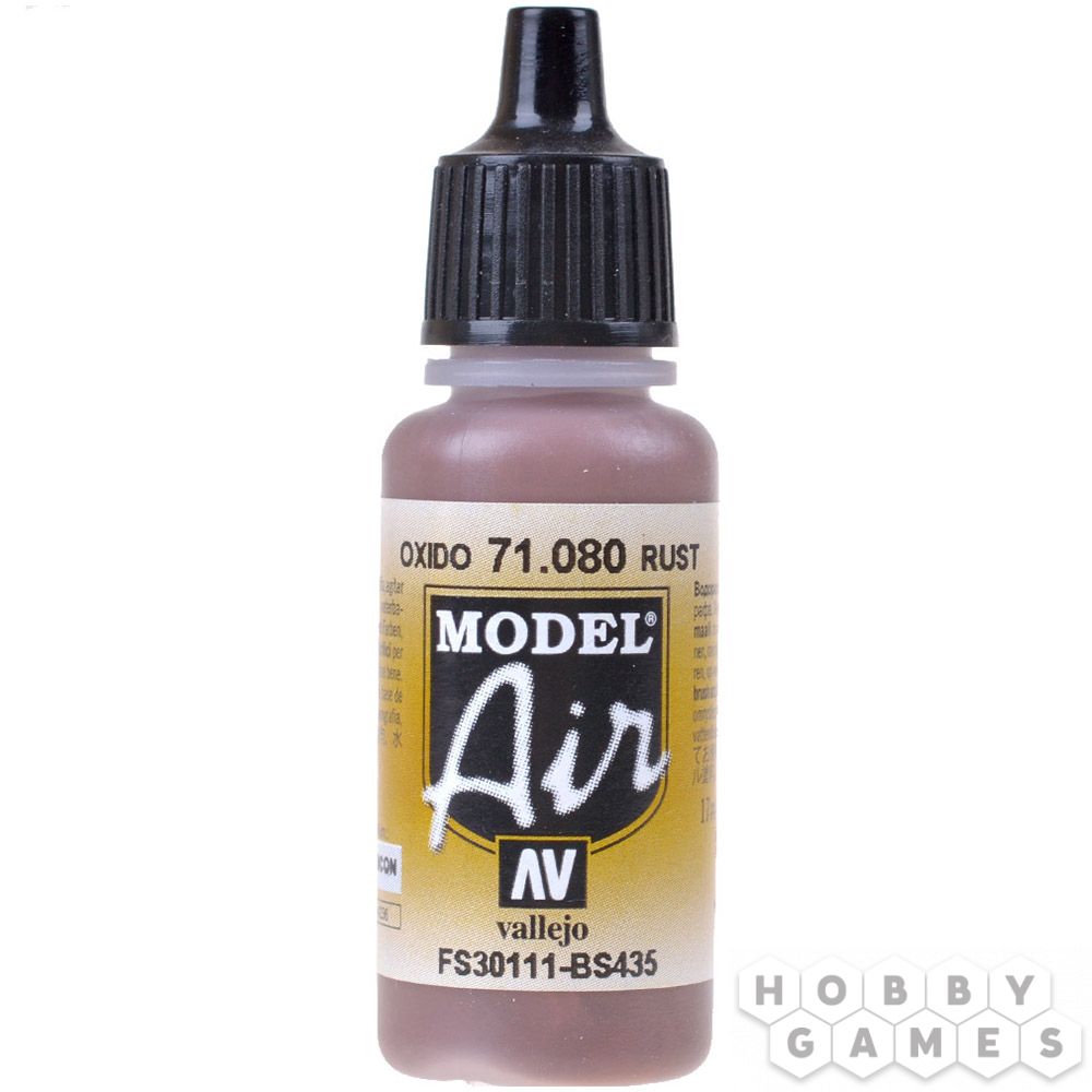 Краска Vallejo Model Air: Rust 71.080 | Купить настольную игру в ...
