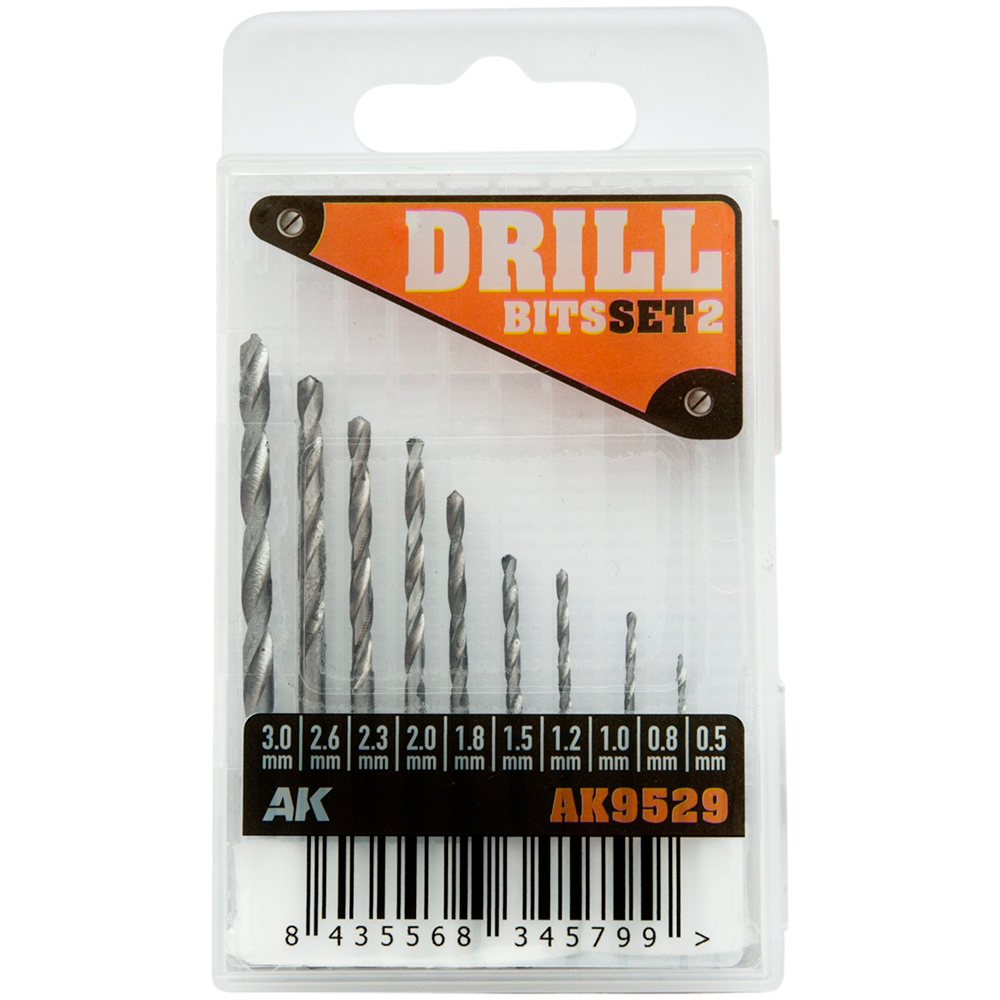Купить AK Tools: Drill Bits Set 2 (0.3mm – 0.5mm), 10 pieces в магазине ...