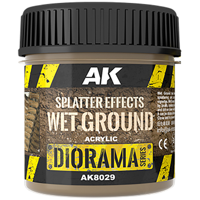 Текстурная паста AK Interactive Diorama: Splatter Effects Wet Ground ...