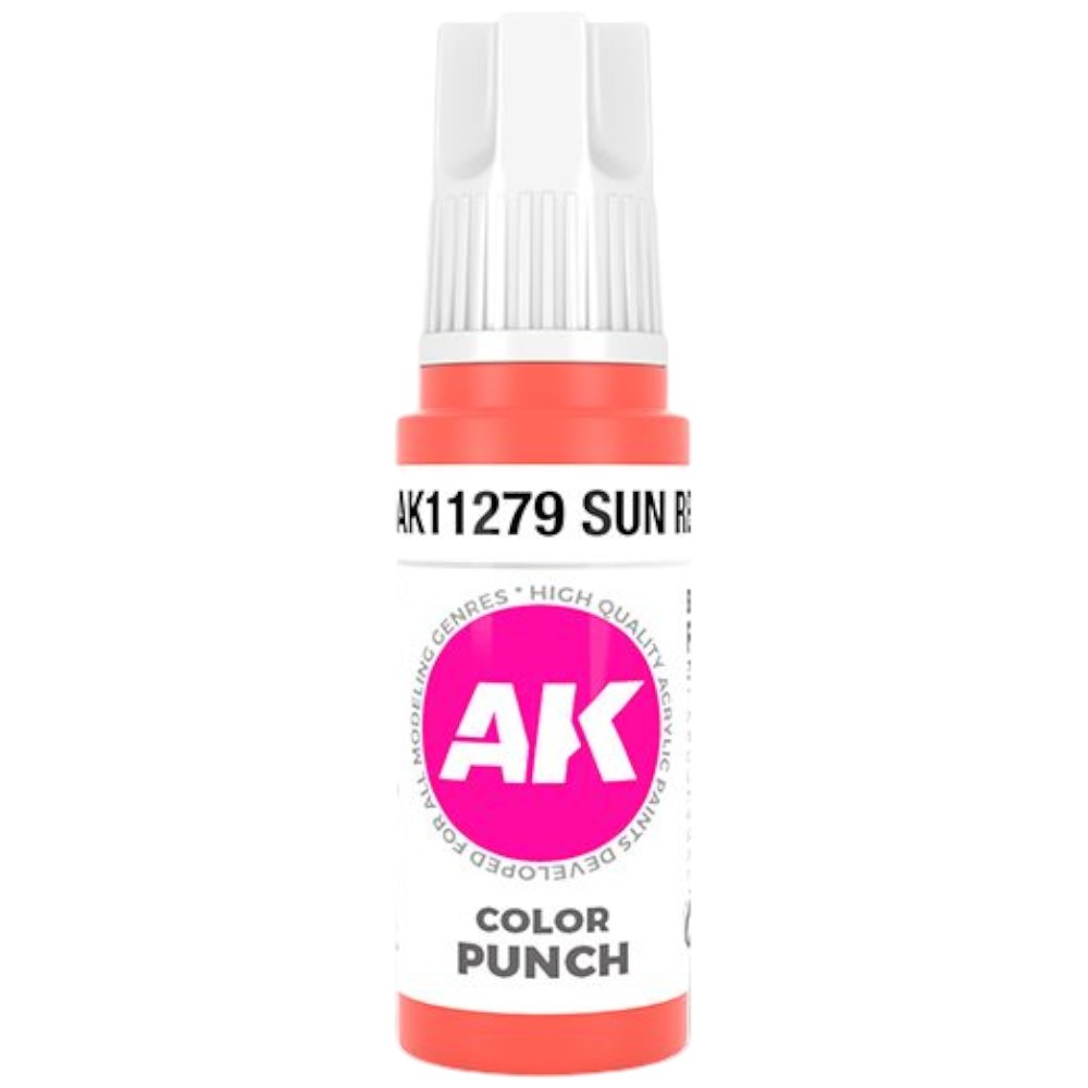 Купить Краска AK Interactive Color Punch: Sun Red AK11279 (17 мл) (2024 ...