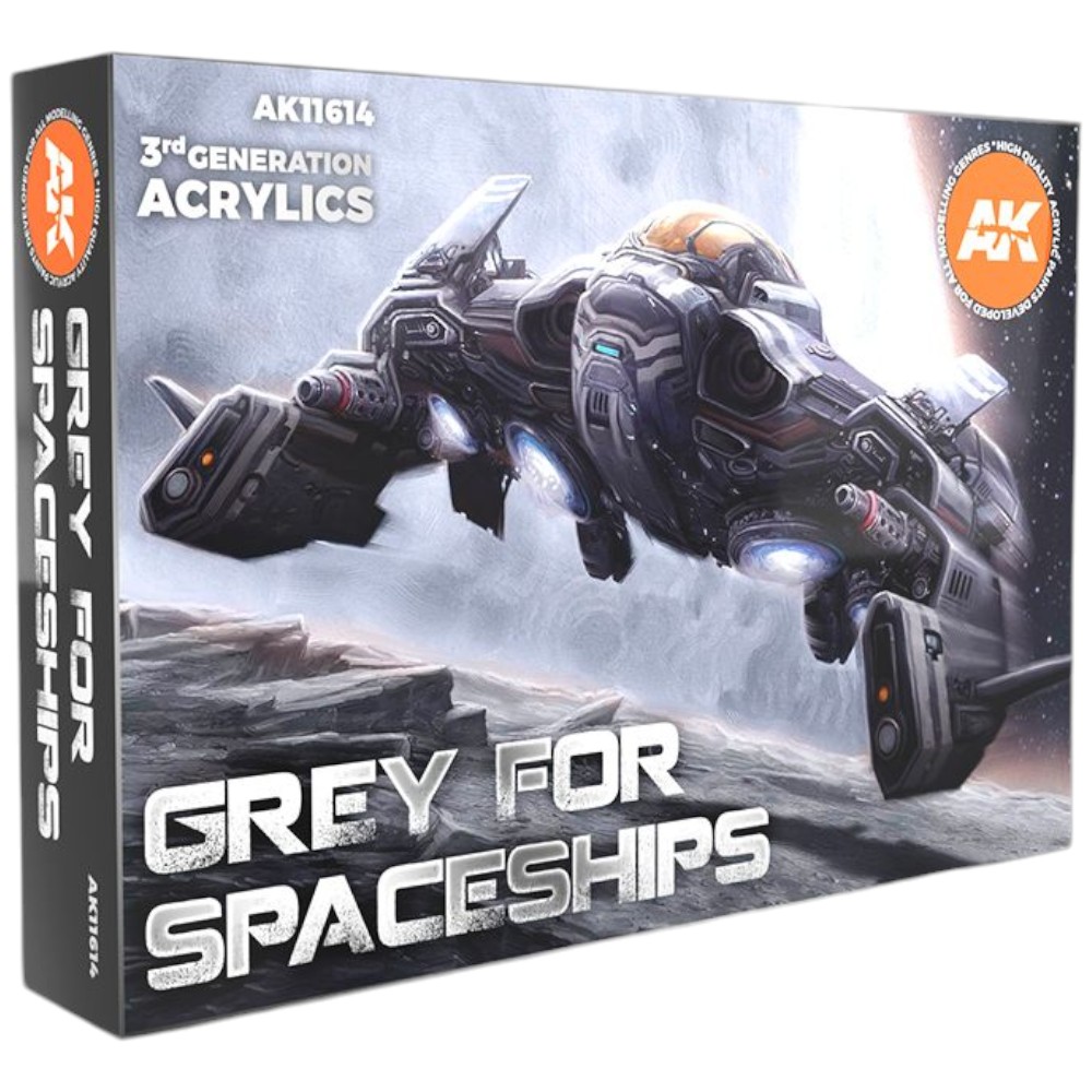 Набор красок AK Interactive: Grey for Spaceships AK11614 | Купить ...