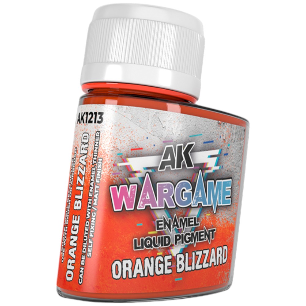 Краска AK Interactive Liquid Pigments: Orange Blizzard AK1213 (35 мл) | Купить настольную игру в ...
