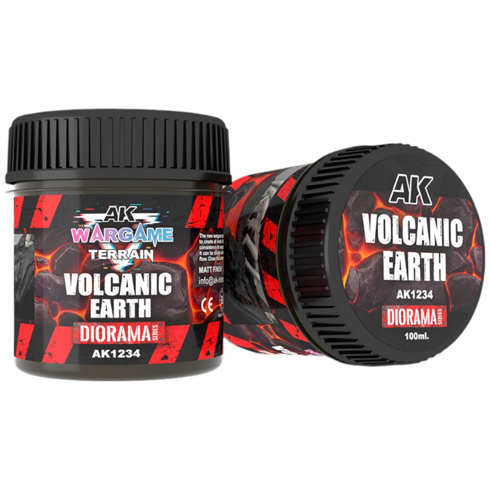 Купить Краска AK Interactive Terrain: Volcanic Earth AK1234 (100 мл) в ...