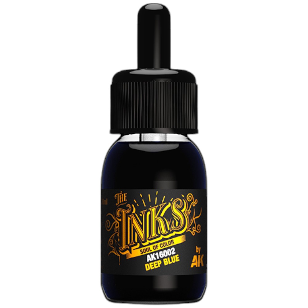 Краска AK Interactive The Inks: Deep Blue AK16002 (30 мл) (2024 ...