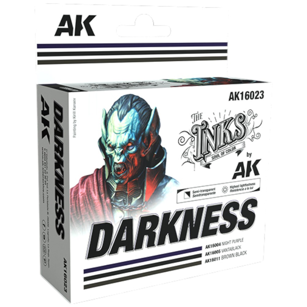 Набор красок AK Interactive The Inks: Darkness AK16023 | Купить ...