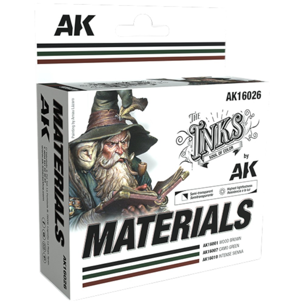 Набор красок AK Interactive The Inks: Materials AK16026 | Купить ...
