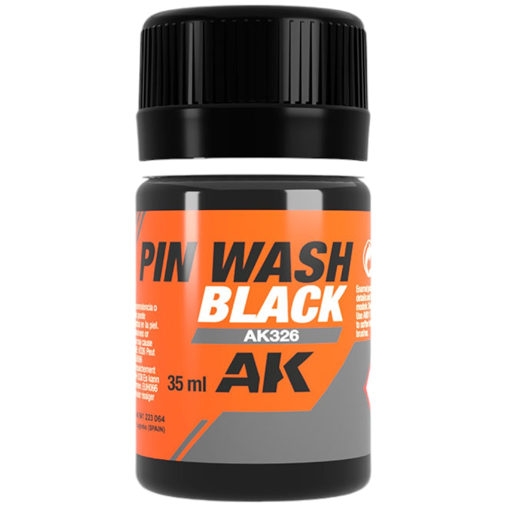 Купить Краска AK Interactive Washes: Black Pin Wash AK326 (35 мл) в ...