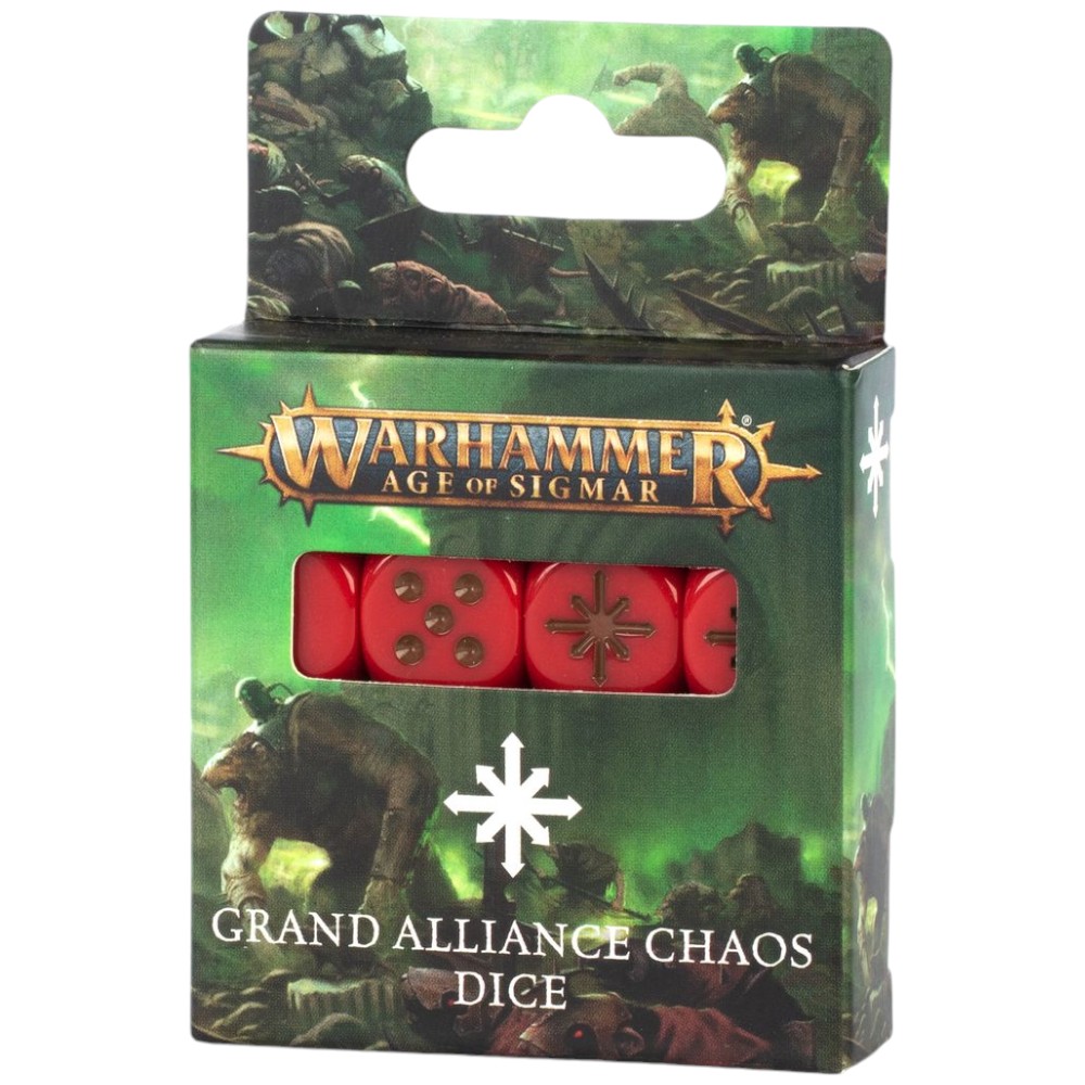 Купить Age of Sigmar: Grand Alliance Chaos Dice Set в магазине Hobby Games