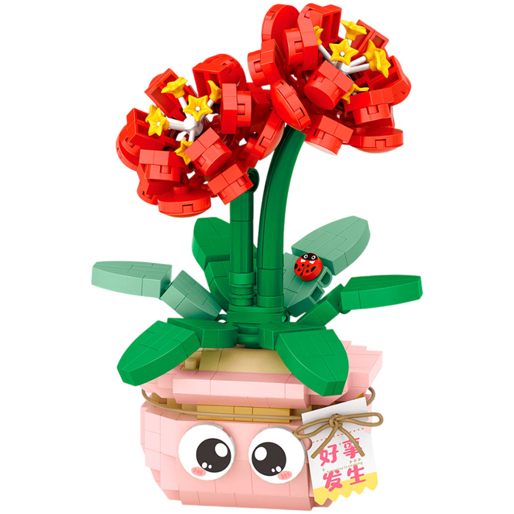 Конструктор 'Красные цветы в горшочке'