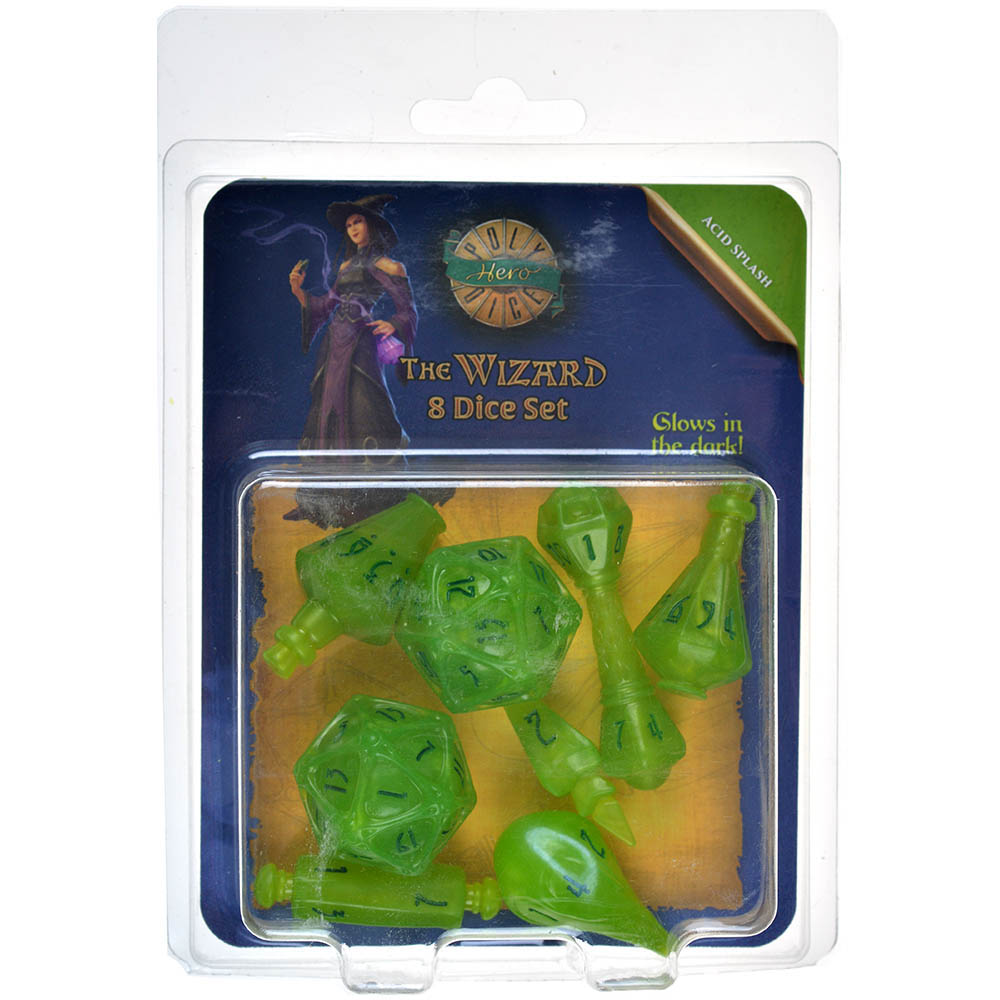 Набор кубиков PolyHero: Wizard 8 Dice Set (Acid Splash) | Купить ...
