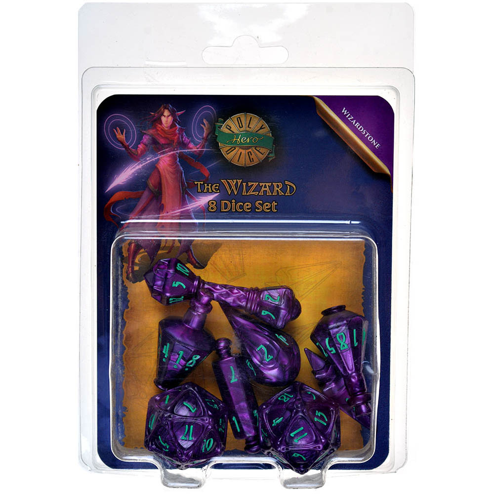 Набор кубиков PolyHero: Wizard 8 Dice Set (Wizardstone) | Купить ...