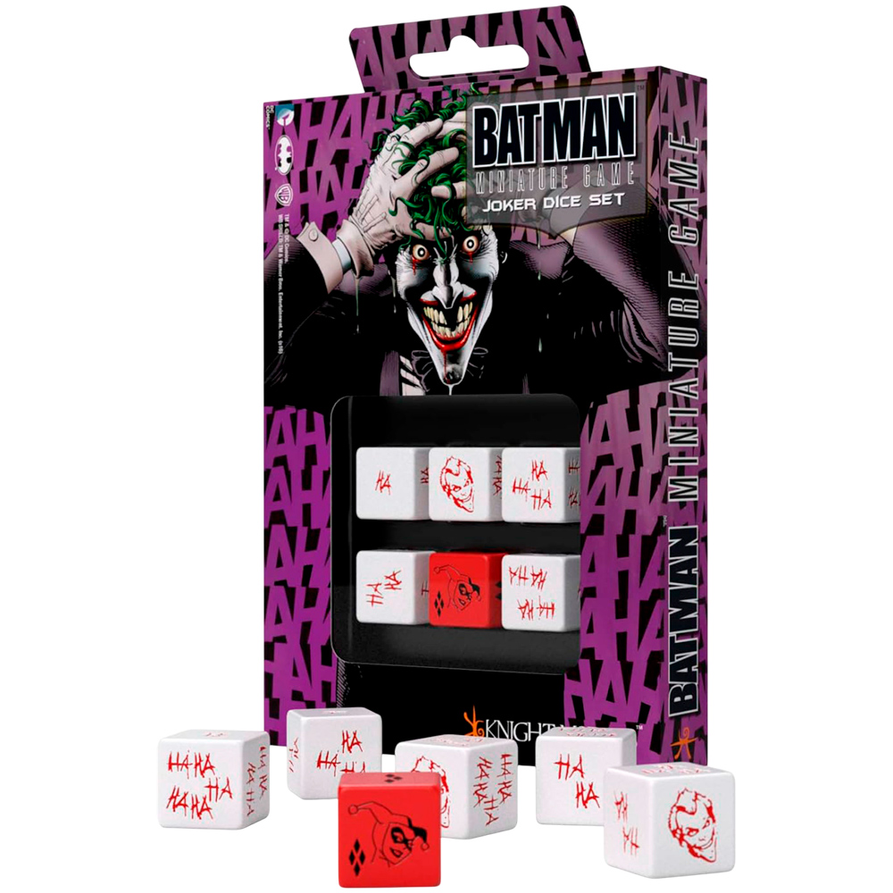 Купить Набор кубиков Batman Miniature Game: Joker Dice Set, 6 шт. в ...