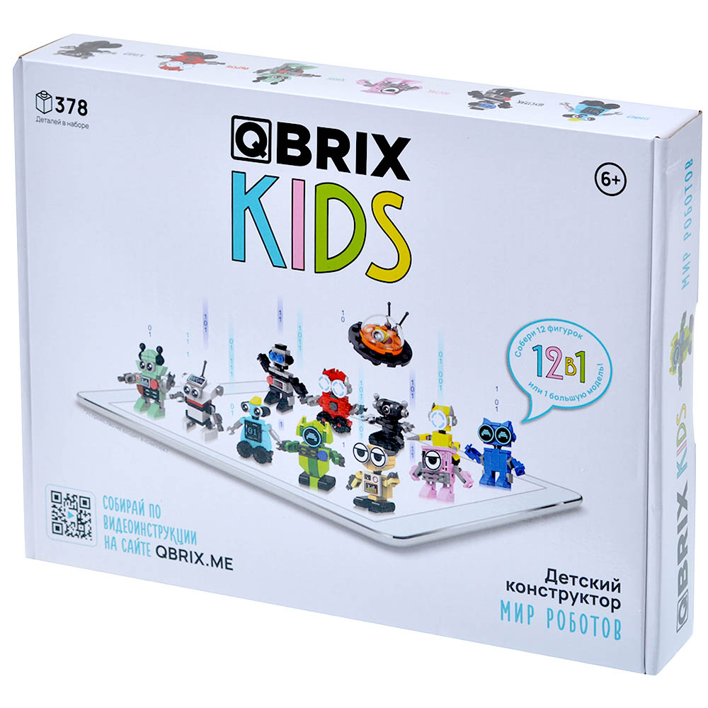 Конструктор QBRIX KIDS: 'Мир роботов' | Купить настольную игру в ...