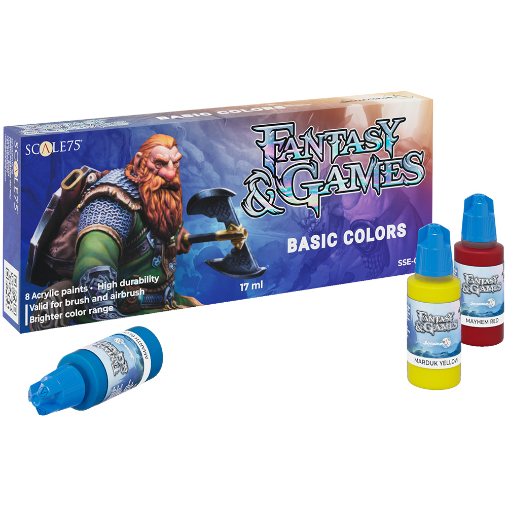 Набор красок Scale75: Fantasy & Games Basic Colors | Купить настольную игру в магазинах Hobby Games