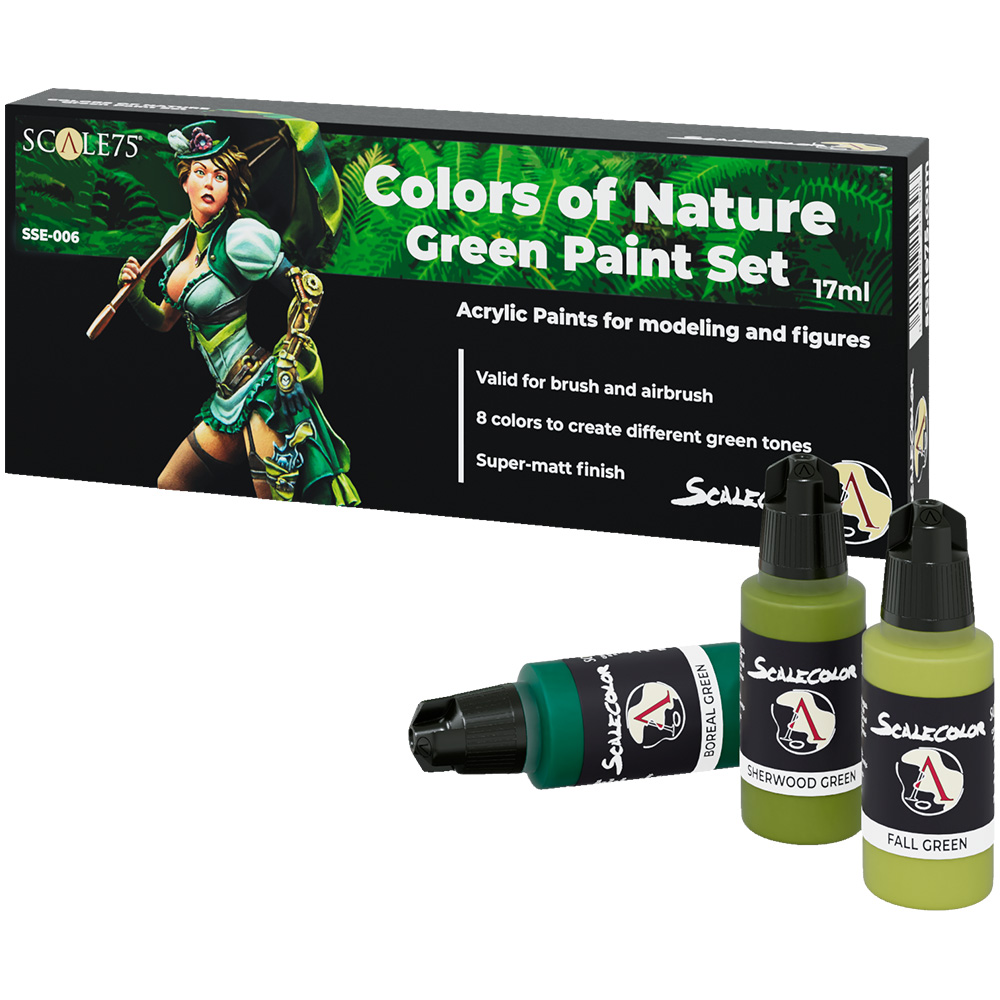 Набор красок Scale75: Colors of Nature Green Paint Set | Купить ...