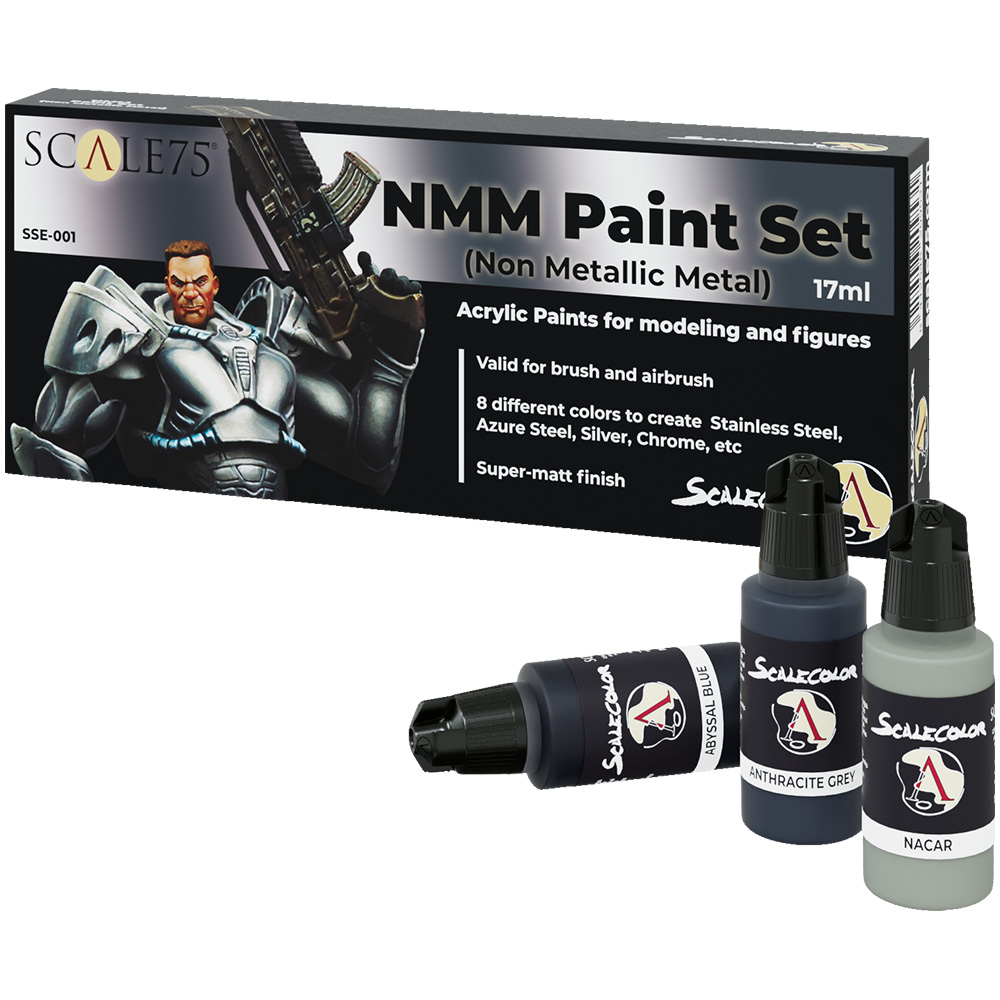 Набор красок Scale75: NMM Paint Set (Non Metallic Metal) SSE-001 ...