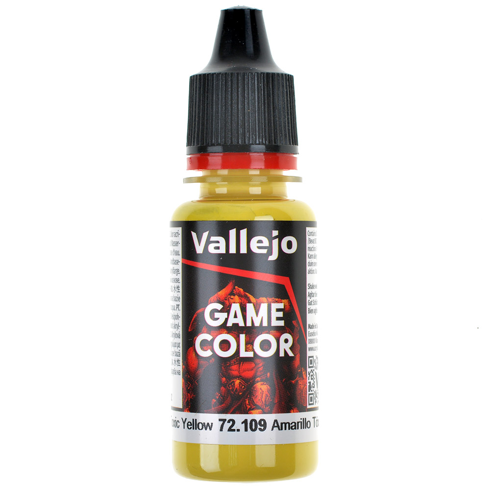 Краска Vallejo Game Color: Toxic Yellow 72.109 | Купить настольную игру ...
