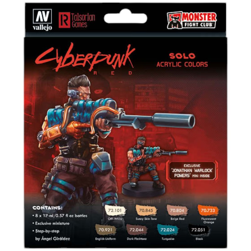 Набор красок Vallejo Cyberpunk Red: Solo 72.309 | Купить настольную ...