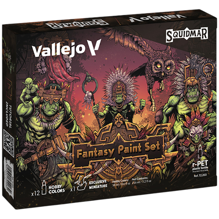 Купить Набор красок Vallejo Squidmar: Fantasy Paint Set 72.203 в ...
