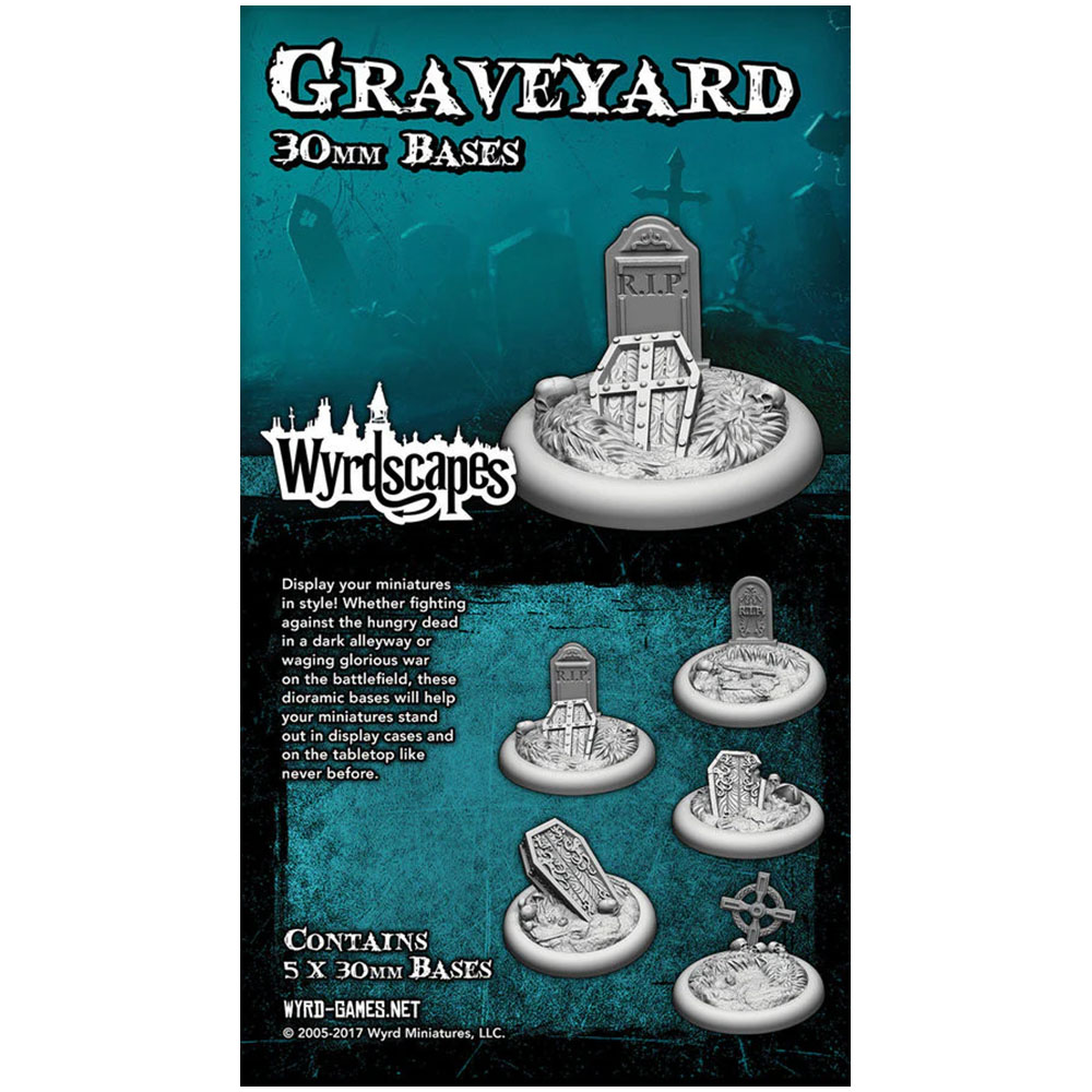 Купить Malifaux 3E: Wyrdscape: Graveyard. 30 mm Bases в магазине Hobby ...