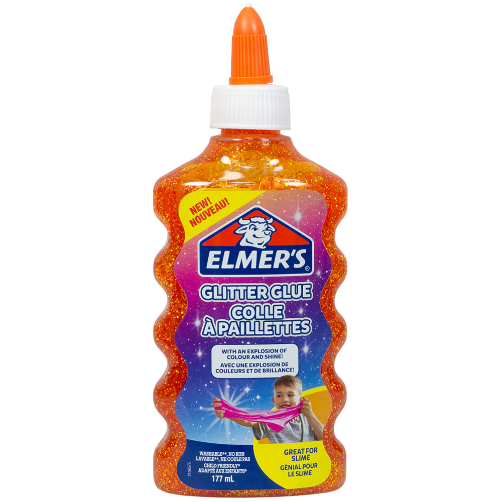 Клей Elmers Glitter для слаймов: оранжевый | Купить настольную игру в ...