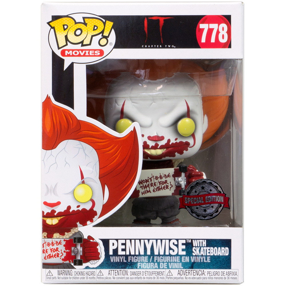 Фигурка Funko POP! Movies. It: Pennywise with Skateboard 778