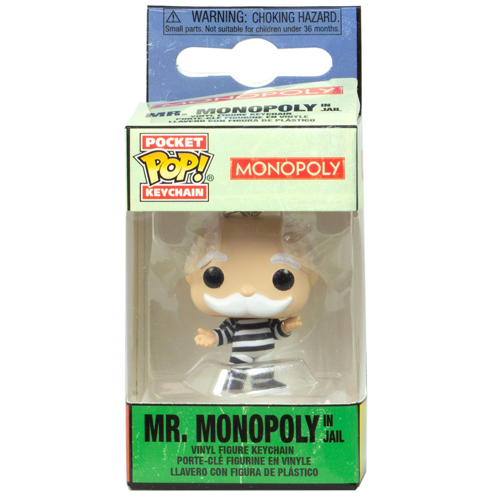 Брелок Funko POP! Pocket Keychain. Monopoly: Mr. Monopoly in jail