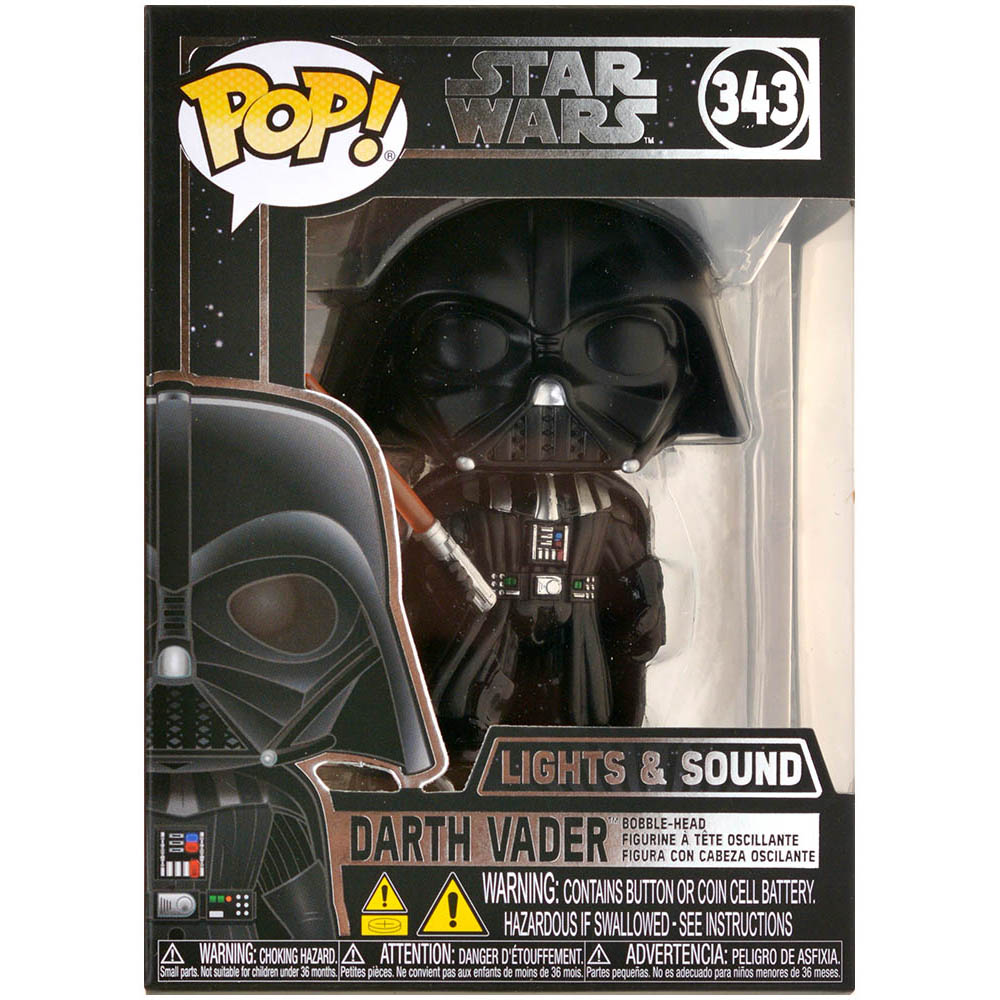 Купить Фигурка Funko POP! Star Wars: Darth Vader (Lights & Sound) 343 в ...
