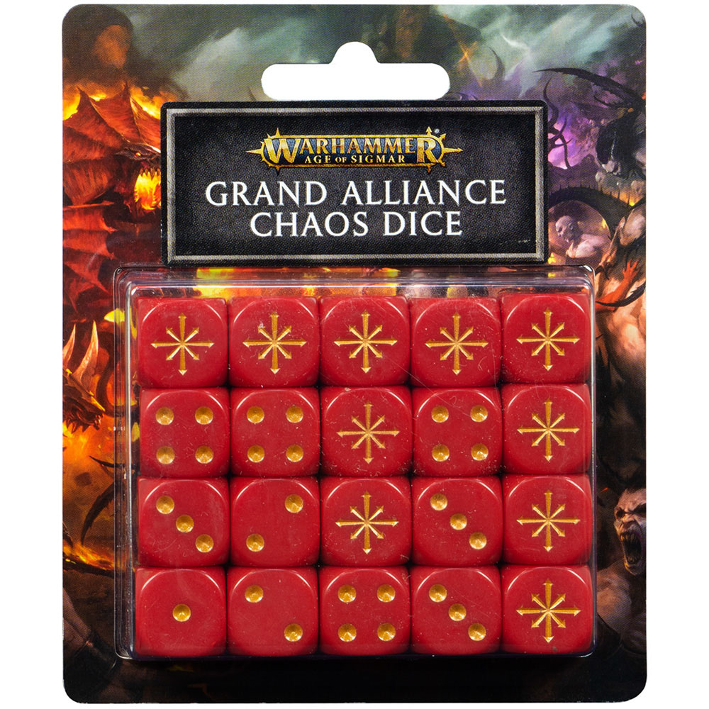 Купить Age of Sigmar: Grand Alliance Chaos Dice Set (2021) в магазине ...