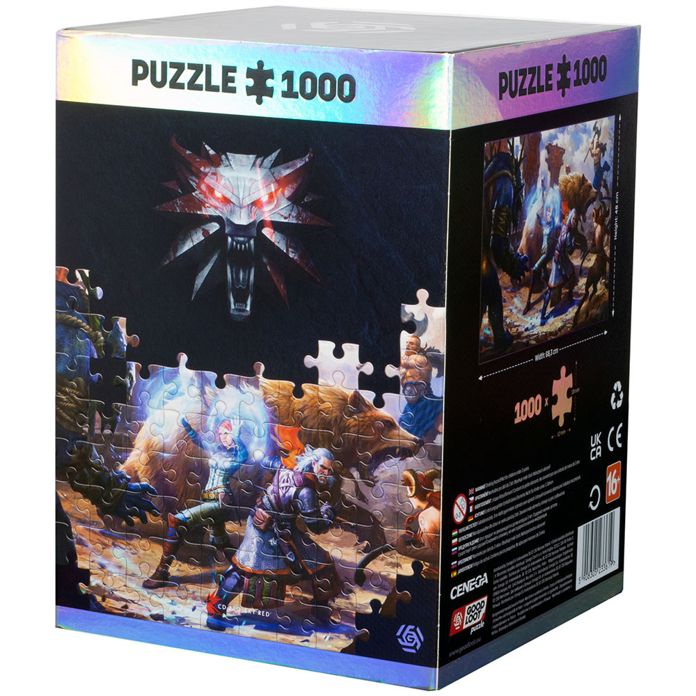 Купить Пазл The Witcher Geralt & Triss in Battle (1000 элементов) в ...