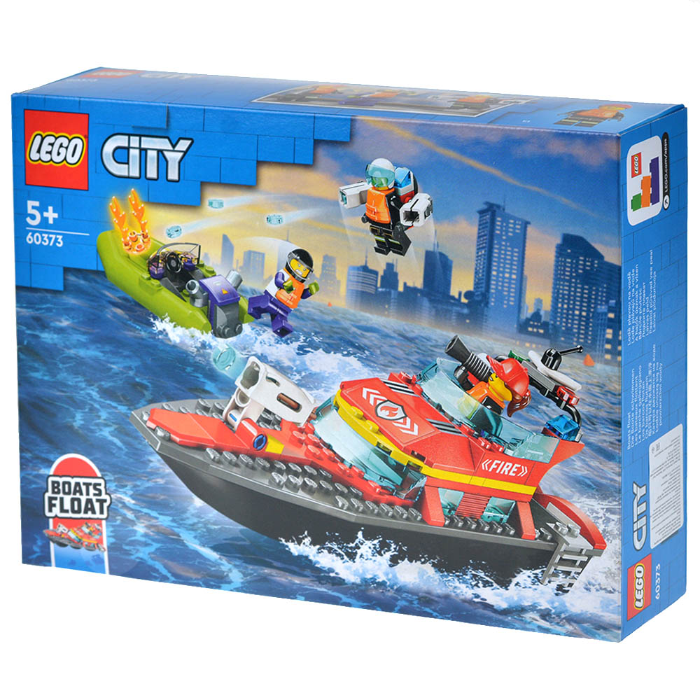 Купить Конструктор LEGO City: Пожарная спасательная лодка 60373 в ...