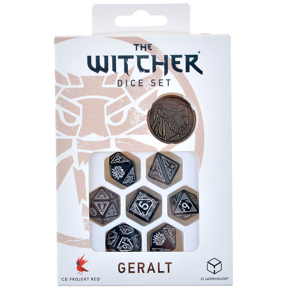 Набор кубиков The Witcher Dice Set: Geralt – The Silver Sword, 7 шт ...