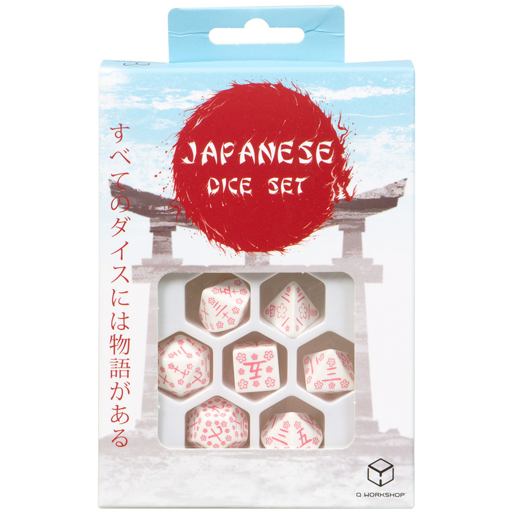 Набор кубиков Japanese Dice Set, Cherry Blossoms Petals, 7 шт. | Купить ...