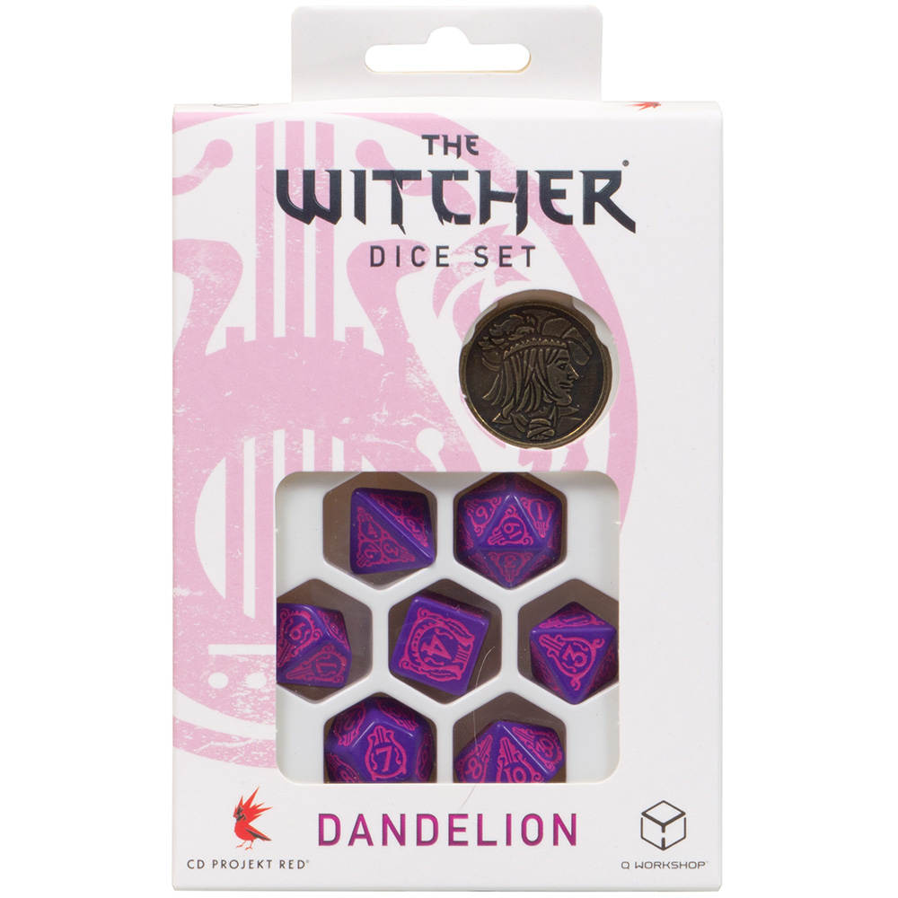 Купить Набор кубиков The Witcher Dice Set: Dandelion – The Hearts ...