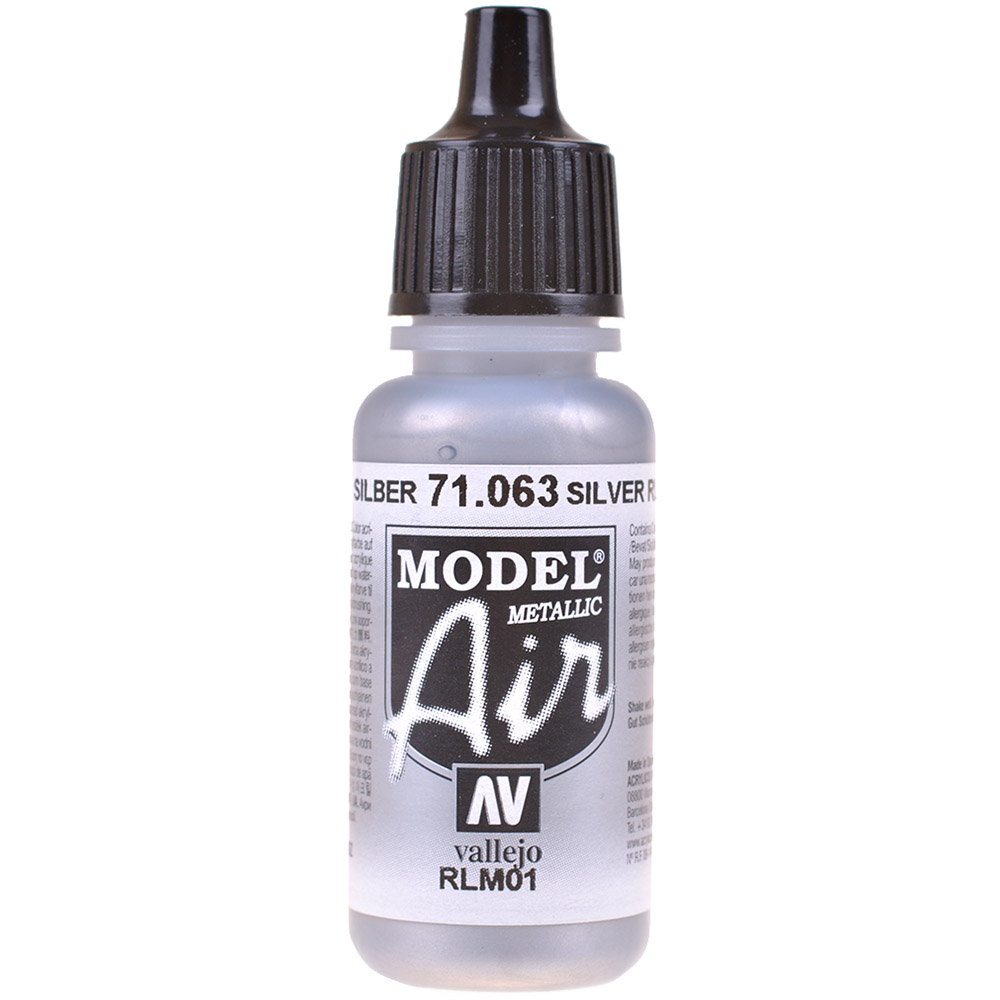 Купить Краска Vallejo Model Metallic Air: Silver 71.063 в магазине ...