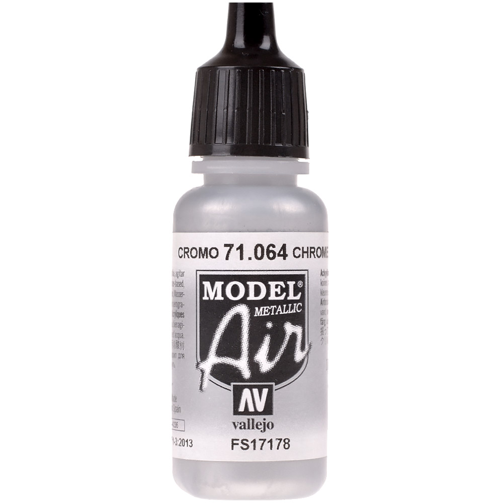 Краска Vallejo Model Metallic Air: Chrome 71.064 | Купить настольную ...