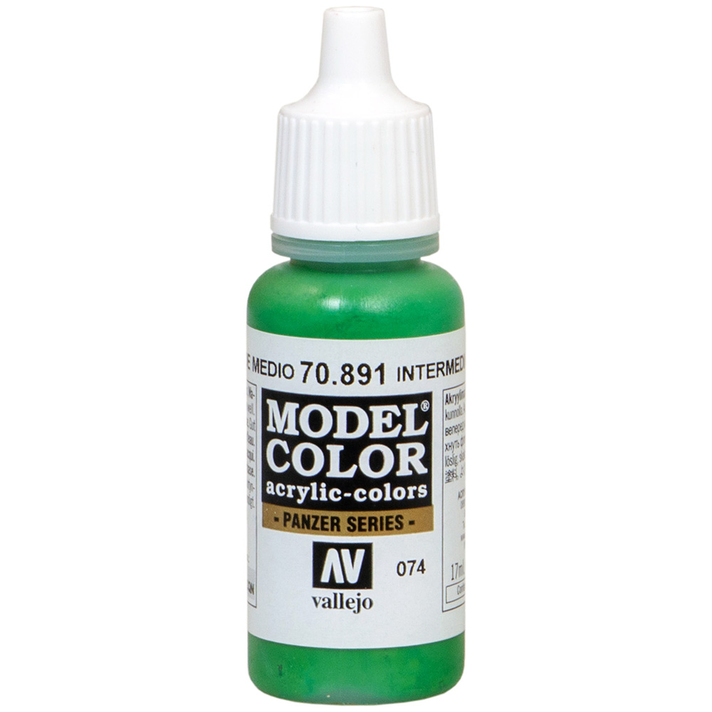 Купить Краска Vallejo Model Color: Intermediate Green 70.891 в магазине ...