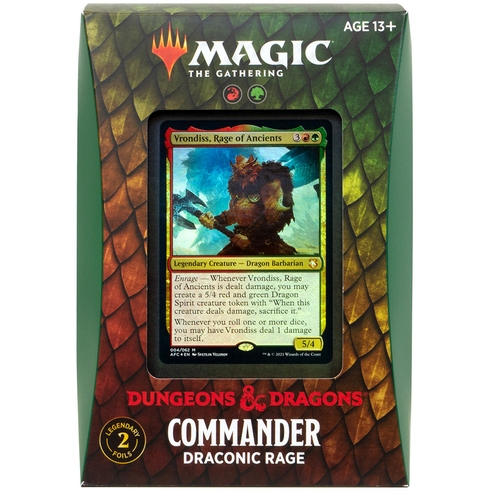 MTG. Adventures in the Forgotten Realms. Commander: Draconic rage ...